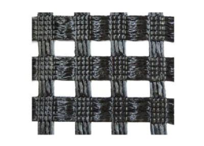 China High Tensile Strength Warp Knitting Geogrid - 20kN/m MD/CMD, 25.4mm Grid for Bridge Construction for sale