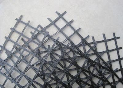 China Warp Knitted Polyester Geogrid 20KN/M Tensile Strength for Asphalt Wall Reinforcement - 25.4mm Grid Size for sale