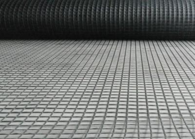 China 25KNM Fiberglass Geogrid with 25.4mm Grid Size and 1-6m Width for Road Construction Reinforcement for sale
