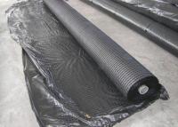 China Black Runway Fiberglass Geogrid 30kN/m Tensile Strength for Asphalt Wall and Road Reinforcement for sale