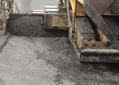 China 40kN/m Black Fiberglass Geogrid with 25.4mm Grid for Dike Slope Reinforcement and Soil Stabilization for sale