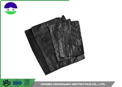 China Black Woven Geotextile Fabric PP 205gsm Separation Soil Stabilization 270lbs for sale