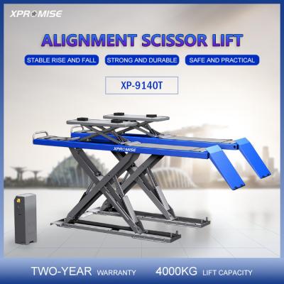 China 4000kg Auto Wheel Alignment Scissor Car Lift 400V / 230V 70s Liftingtime for sale