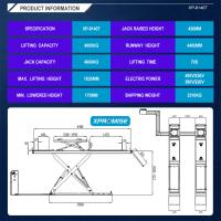 China 4000kg Auto Wheel Alignment Scissor Car Lift 400V / 230V 70s Liftingtime for sale