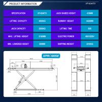 China EN 1493:2010 Scissor Car Lift 4000kg 400V / 230V With Wheel Alignment for sale