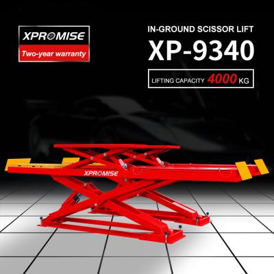 China Heavy Duty Electric Hydraulic Scissor Lift 0.6 - 0.8Мра Alignment Scissors Car Lift for sale