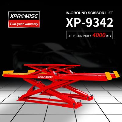 China Big Underground Scissor Lift / Alignment Car Lift 4000kg CE Certified for sale