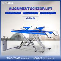China 4000kg Wheel Alignment Scissor Lift 380V / 220V With Overload Valve for sale