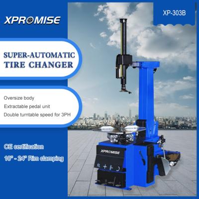 China Repair Workshop Car Tire Changer 0.8kw / 1.1kw Automotive Garage Equipment for sale