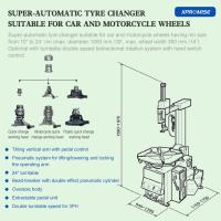 China Repair Workshop Car Tire Changer 0.8kw / 1.1kw Automotive Garage Equipment for sale