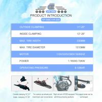 China Advanced Car Tire Changer Moveable Clamps 8 - 10 Bar With Helper for sale