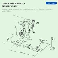 China 1780 N.m Truck Car Tire Changer Machine 6 - 12 Rpm Motor For Garage for sale