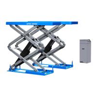 China Flush Mounted Portable Scissor Lift Platform For Tire Changer Shop for sale
