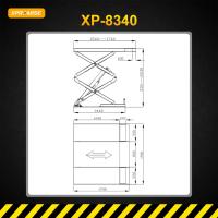 China Flush Mounted Portable Scissor Lift Platform For Tire Changer Shop for sale