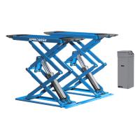 China Workshop Scissor Car Lift Equipment Air Operated 24V Safety Control for sale