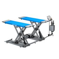 China Home Garage Portable Scissor Car Lift Equipment 230V / 400V Low Profile for sale