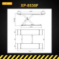 China Home Garage Portable Scissor Car Lift Equipment 230V / 400V Low Profile for sale