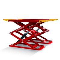 China Ultra Thin 3000kg Hydraulic Scissor Car Lift For Garage Equipment for sale