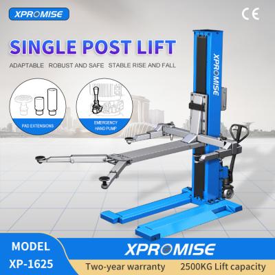 China Auto Single Post Lift 400V / 230V Hydraulic EN 1493:2010 CE Certificated for sale