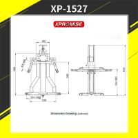 China 2700kg Single Post Car Lift Hoist 2.2KW 380V Electric Vehicle Lift for sale
