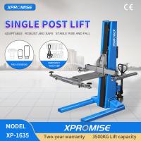China Hydraulic Single Post Lift 3500kg Cylinder Car Lift For Home Garage for sale