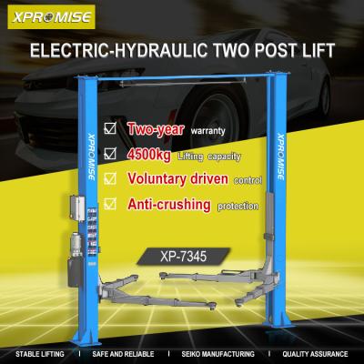 China 4.5T Capacity Two Post Lift Automobile Elevator Electric Hydraulic Driven Lift for sale