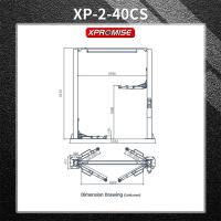 China Car Auto Two Post Lift Hydraulic Equipment Vehicles Clear Floor Hoist for sale