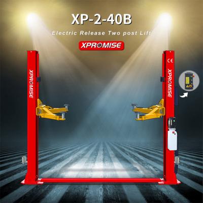 China Basement Plate Two Post Lift 4000kg Hydraulic Garage Repair Equipment for sale