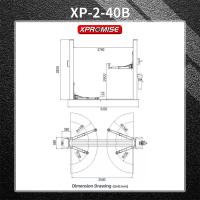 China Basement Plate Two Post Lift 4000kg Hydraulic Garage Repair Equipment for sale