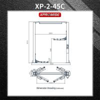 China High Quality Cheap Two Post Lift 4500kg 1900mm Height Garage Repair Equipment for sale