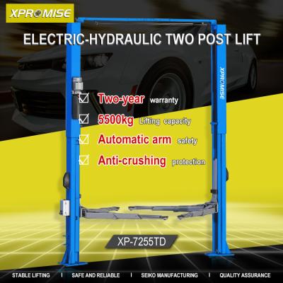 China Anti Crushing Protection 2 Post Truck Lift Hydraulic Vehicle Two Post Hoist for sale