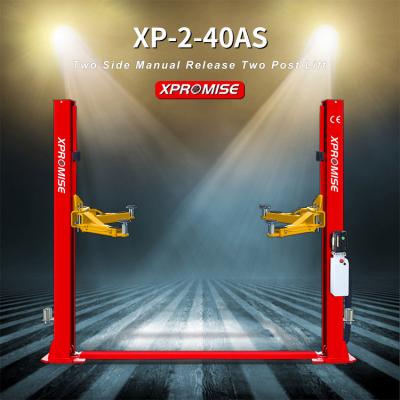 China Mechanical 2 Post Vehicle Lift Hydraulic Car Stacker Manual Release CE Approved for sale