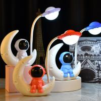 China Kids Room Astronaut LED Table Lamp ABS Plastic 23x13x5cm USB Powered Night Light for sale