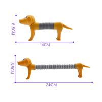 China Stress Relief Pop Tube Fidget Toy Flexible Sensory Stretch Spring 24cm ABS for sale
