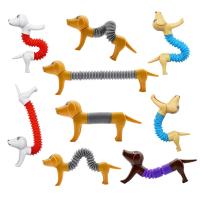 China Stress Relief Pop Tube Fidget Toy Flexible Sensory Stretch Spring 24cm ABS for sale