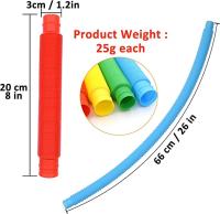 China ABS Pop Tube Fidget Toys 29mm 19mm Diameter Soft Ring Shape Changing for Kids for sale