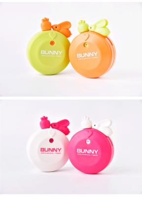 China ABS Material Rabbit and Carrot Mechanical Kitchen Timer 8.5x7cm 85.5g for sale