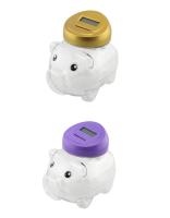 China ABS Digital Currency Counting Piggy Bank for Kids 18cm Multi Color for sale