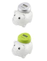 China ABS Digital Currency Counting Piggy Bank for Kids 18cm Multi Color for sale