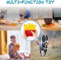 China Silicone Baby Sensory Fidget Toys Set 6.2 Inch Handberg Pisa Chip Can Shape for sale