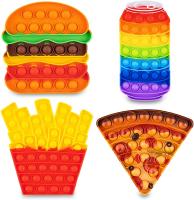 China Silicone Baby Sensory Fidget Toys Set 6.2 Inch Handberg Pisa Chip Can Shape for sale