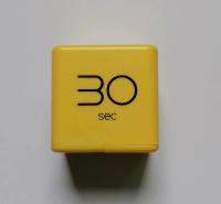 China Digital Kitchen Timer Cube Count Up Down Timer ABS Material Yellow 60 Minute for sale