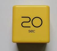 China Digital Kitchen Timer Cube Count Up Down Timer ABS Material Yellow 60 Minute for sale