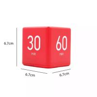 China Cube Digital Timer with LED Display 6.5cm ABS Plastic CE Certified Multifunctional Timer for sale