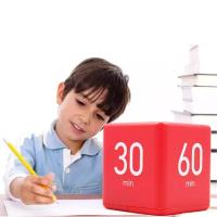 China Cube Digital Timer with LED Display 6.5cm ABS Plastic CE Certified Multifunctional Timer for sale