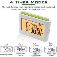 China J&R Large LCD Rectangle Magnet Kitchen Timer Digital Count Up Down 86x60x22mm for sale