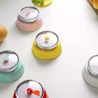 China Round Magnet Kitchen Timer 7.4cm Digital Mini Cooking Timer with CE Certification for sale
