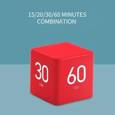 China Digital Cube Timer 60 Minute Count Down Clock Combination Timer for Kitchen for sale