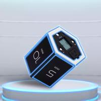 China Multi Function Digital Countdown Timer 99 Minutes Plastic Cube Timer for Study Kitchen for sale