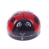 China Seven Color Plastic 60 Minute Ladybug Kitchen Timer Fashion Shape Cute for sale